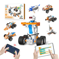 Makerzoid SUPERBOT 26-in-1 Coding Robot Kit STEM Programmable APP-Enab ...